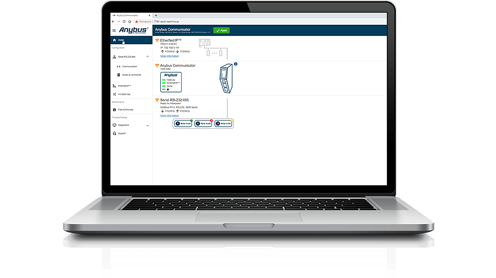 Anybus Intuitive User Interface | HMS Networks Anybus Intuitive User Interface | HMS Networks