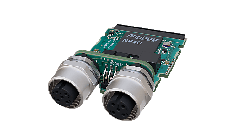 Anybus CompactCom 40 M12 模块，无外壳版本 - Modbus TCP