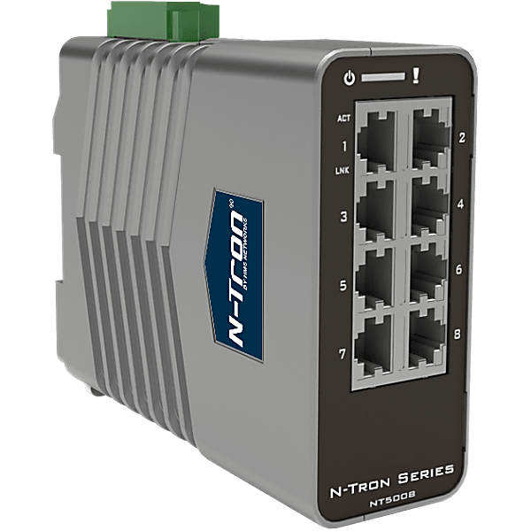 N-Tron® NT5008 8 Port Gigabit Managed Industrial Ethernet Switch