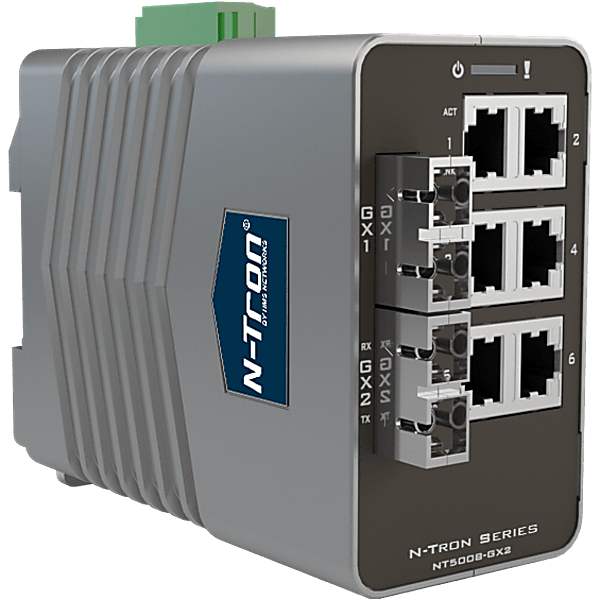 N-Tron® NT5008 GX2 8 Port Gigabit Managed Industrial Ethernet Switch