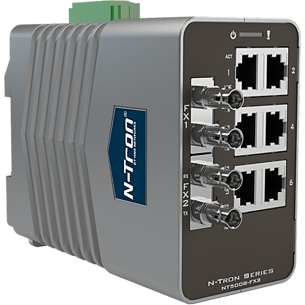 N-Tron® NT5008 FX2 8 Port Gigabit Managed Industrial Ethernet Switch