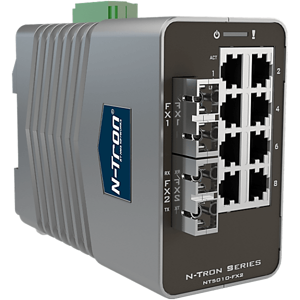N-Tron® NT5010 FX2 10-Port Gigabit Managed Industrial Ethernet Switch