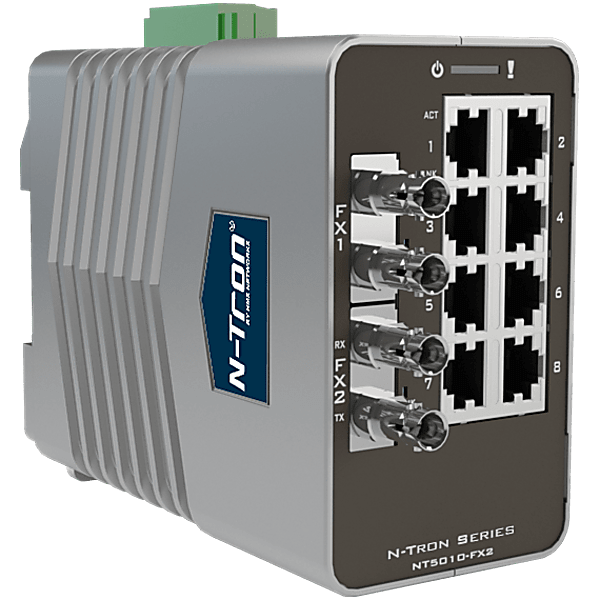 N-Tron® NT5010 FX2 10-Port Gigabit Managed Industrial Ethernet Switch