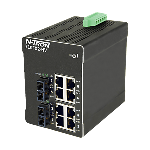 N -Tron® 710FX2-SC-HV Managed 10-Port-Industrial-Ethernet-Switch