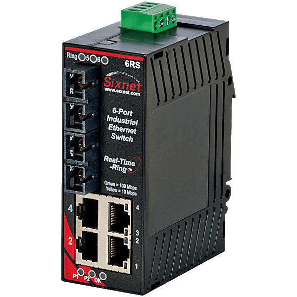 Sixnet® SL-6RS-5SC-D1 Managed 6-port Industrial Ethernet Switch