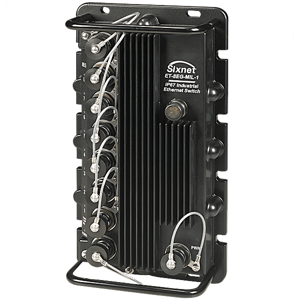 Sixnet ® ET-8EG-MIL-1 IP67 Unmanaged Industrial Ethernet Switch