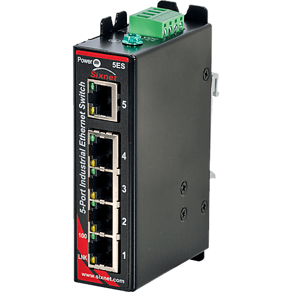 Sixnet® SLX-5ES-1 Unmanaged 5-port Industrial Ethernet Switch