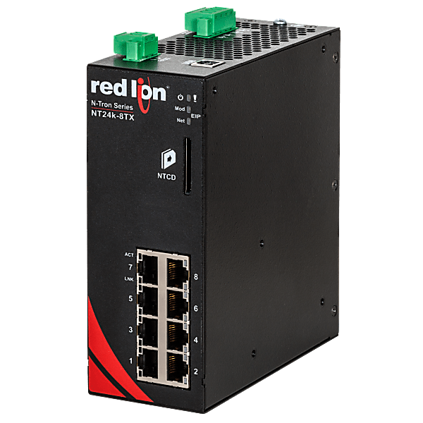 N-Tron® NT24K-8TX-PT Managed 8-Port Gigabit Industrial Ethernet Switch